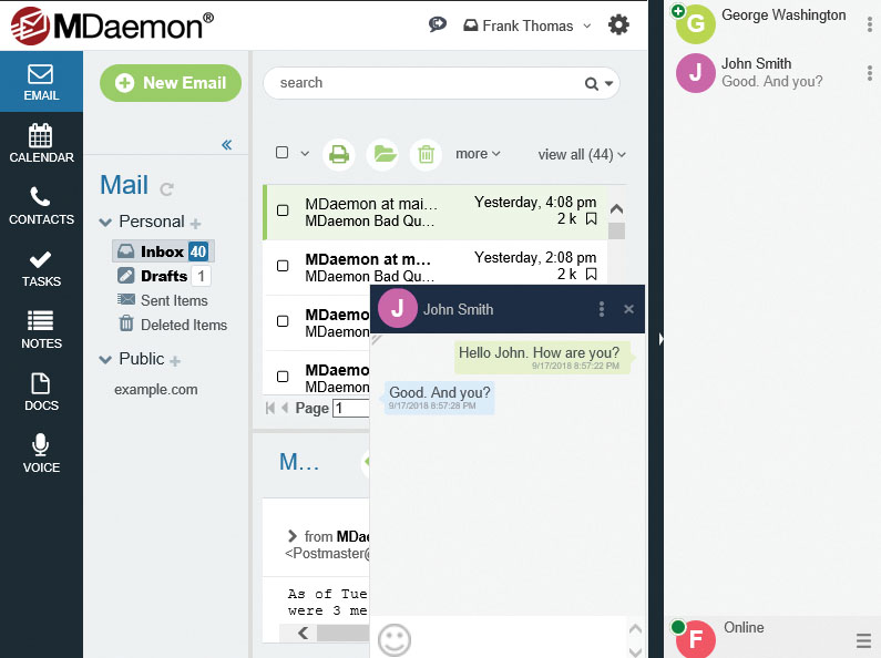 Webowy klient poczty dla serwera - MDaemon Webmail | econs.pl